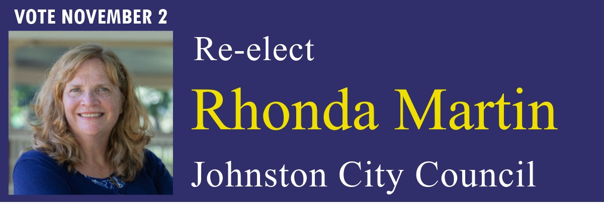 Rhonda Martin, Johnston City Council – Rhonda Martin for Iowa Senate
